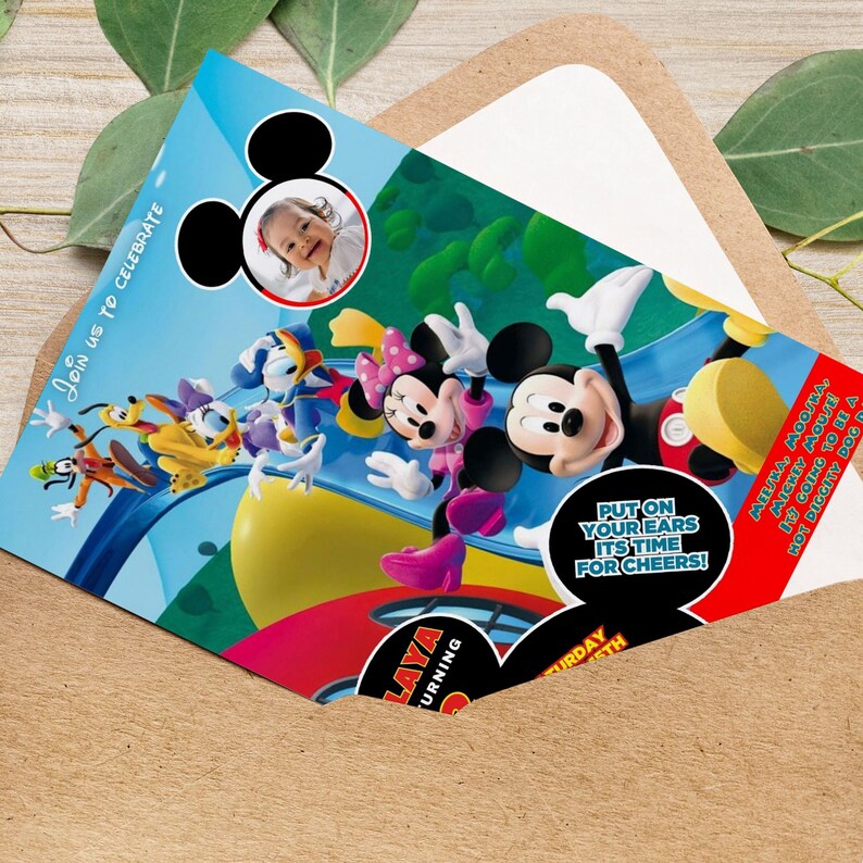 Mickey Mouse Birthday Invitation: Editable Kids Invite (digital ...