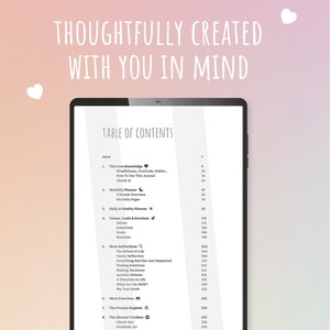 Mindfulness & Gratitude Journal Digital, Printable Planner, Self Care ...