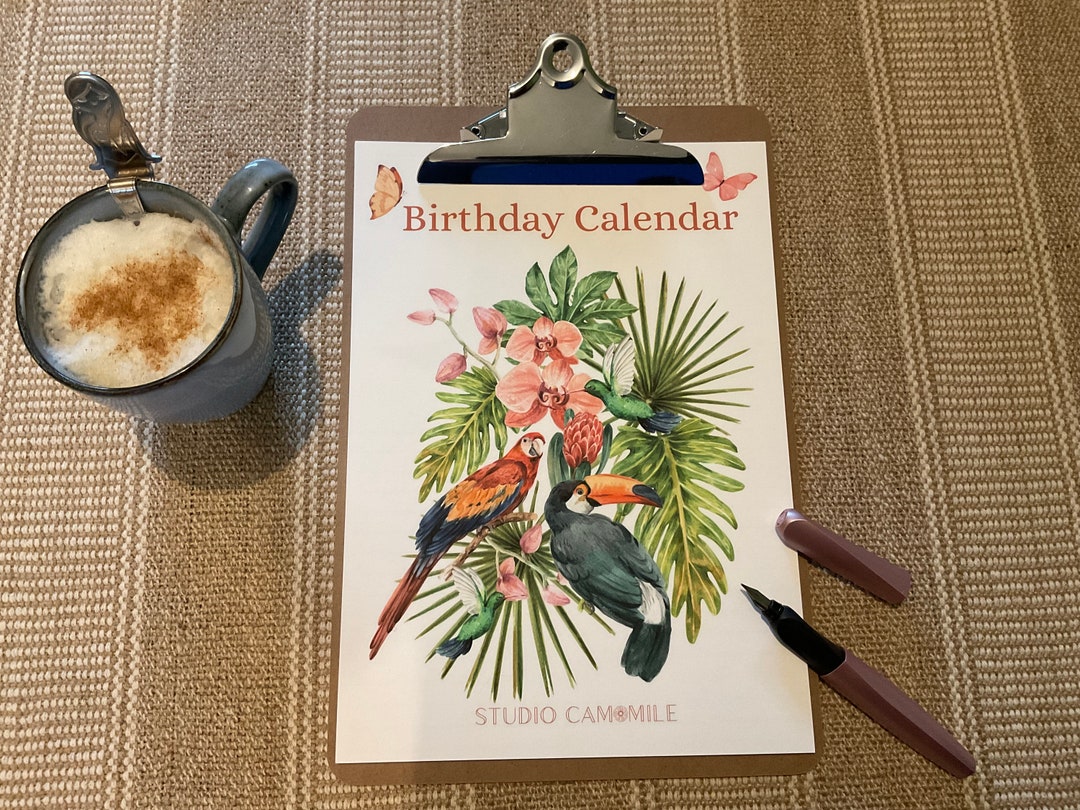 Nature-inspired Birthday Calendar - A Timeless Reminder of Special ...