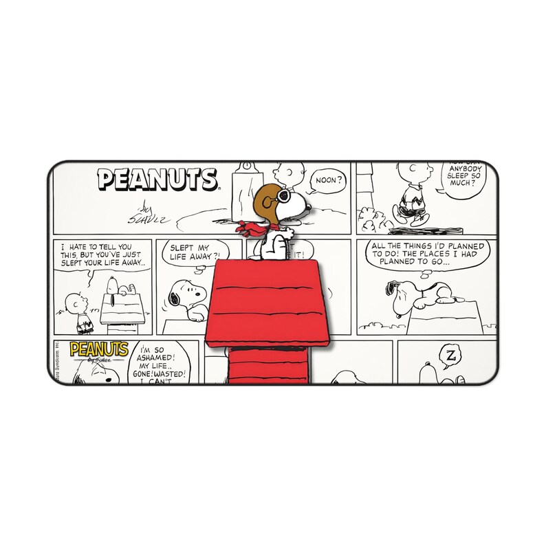 Peanuts Snoopy Desk Mat, Cute Cartoon Mouse Pad, Office Decor, Gift for ...