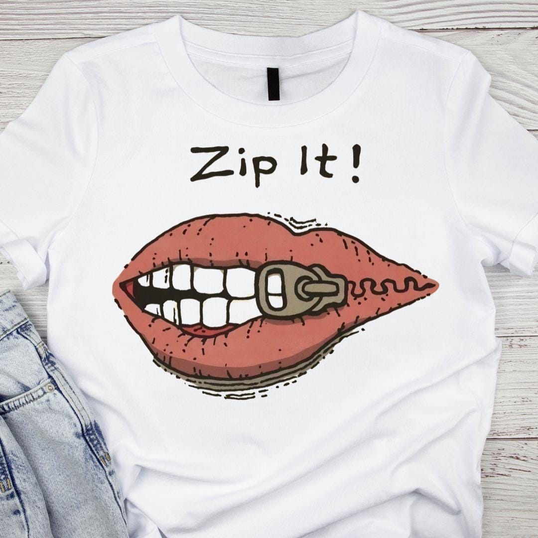 Zip It Lips PNG: Funny Sarcastic Mouth Clipart (digital Download - Etsy