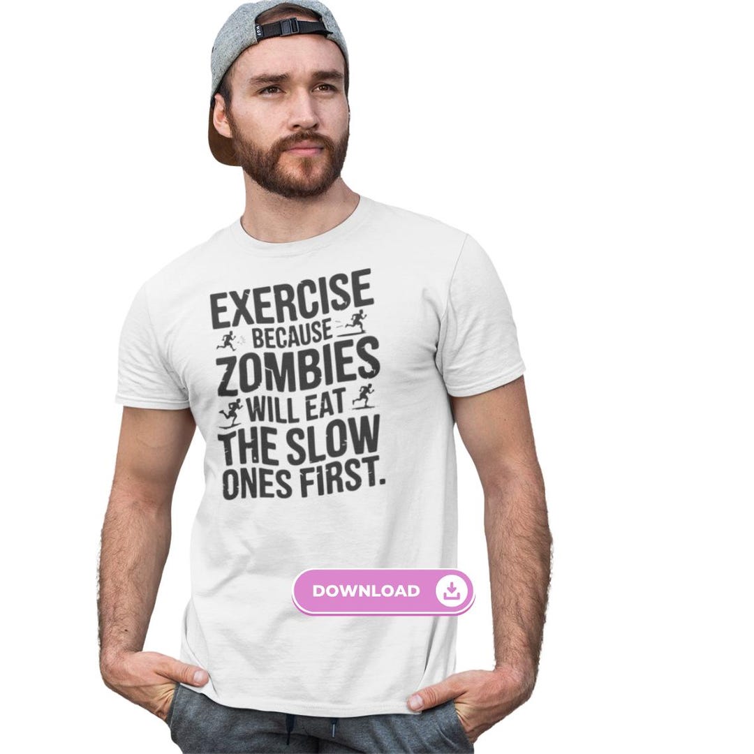 Funny Zombie Survival Workout Design SVG PNG | Apocalypse Fitness ...