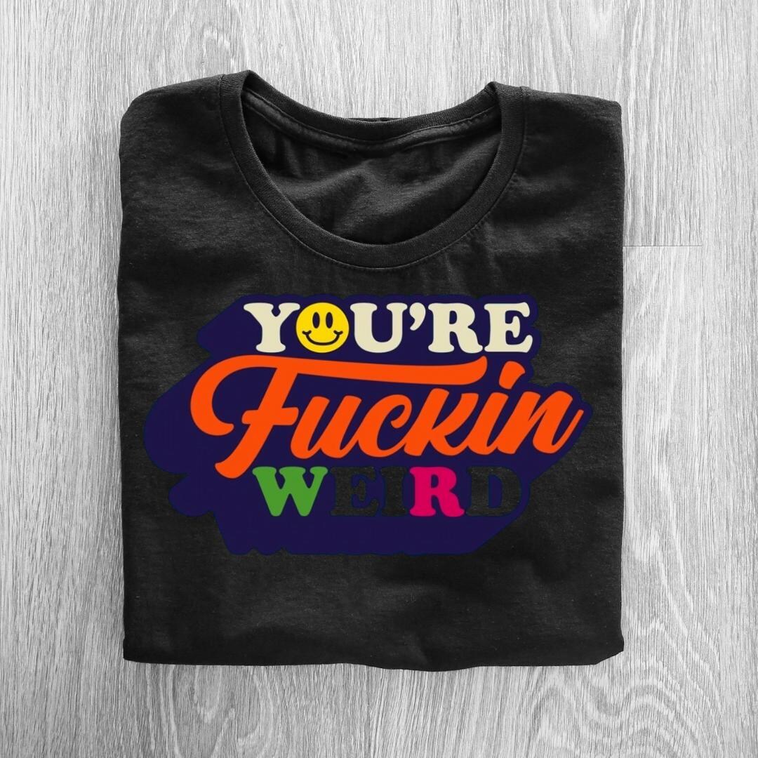 Funny Weirdo PNG: Bold Retro Quote, Smiley Face (digital Download - Etsy