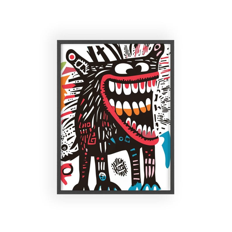 Japanese Bape Graffiti Cartoon Logo: Herman Monster Vector Pop Art Wall ...