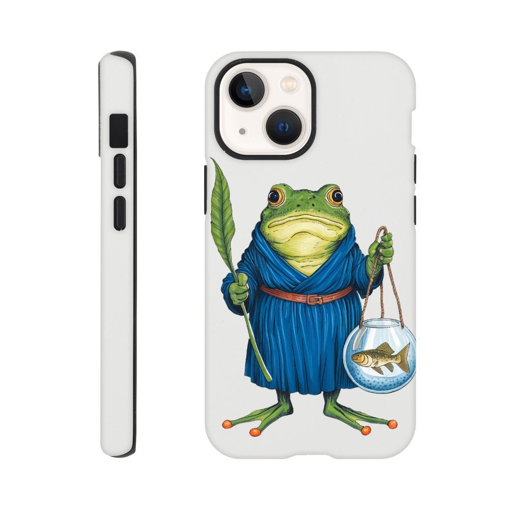 A Cute Frog Dressed in Akatsuki Cloak iPhone Case for iPhone 15 Pro Max ...