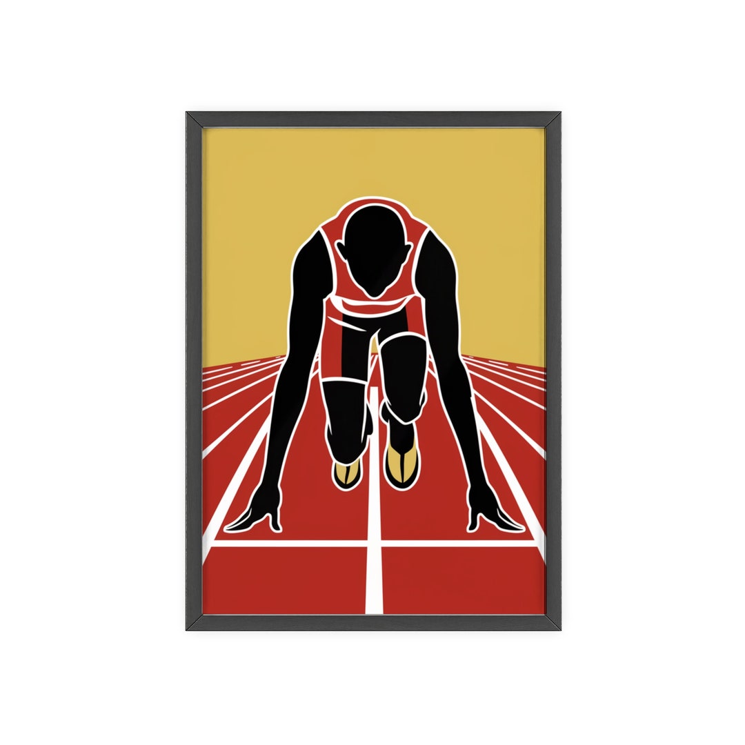 Summer Olympic 2024 Starting Line Poster, Motivational Track Art ...