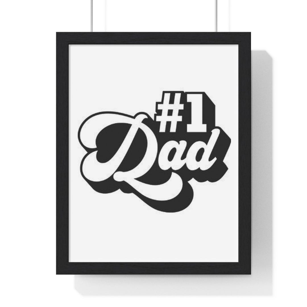 Gift for Dad NR 1 Vertical Framed Poster, Masculine Wall Art, Father’s ...