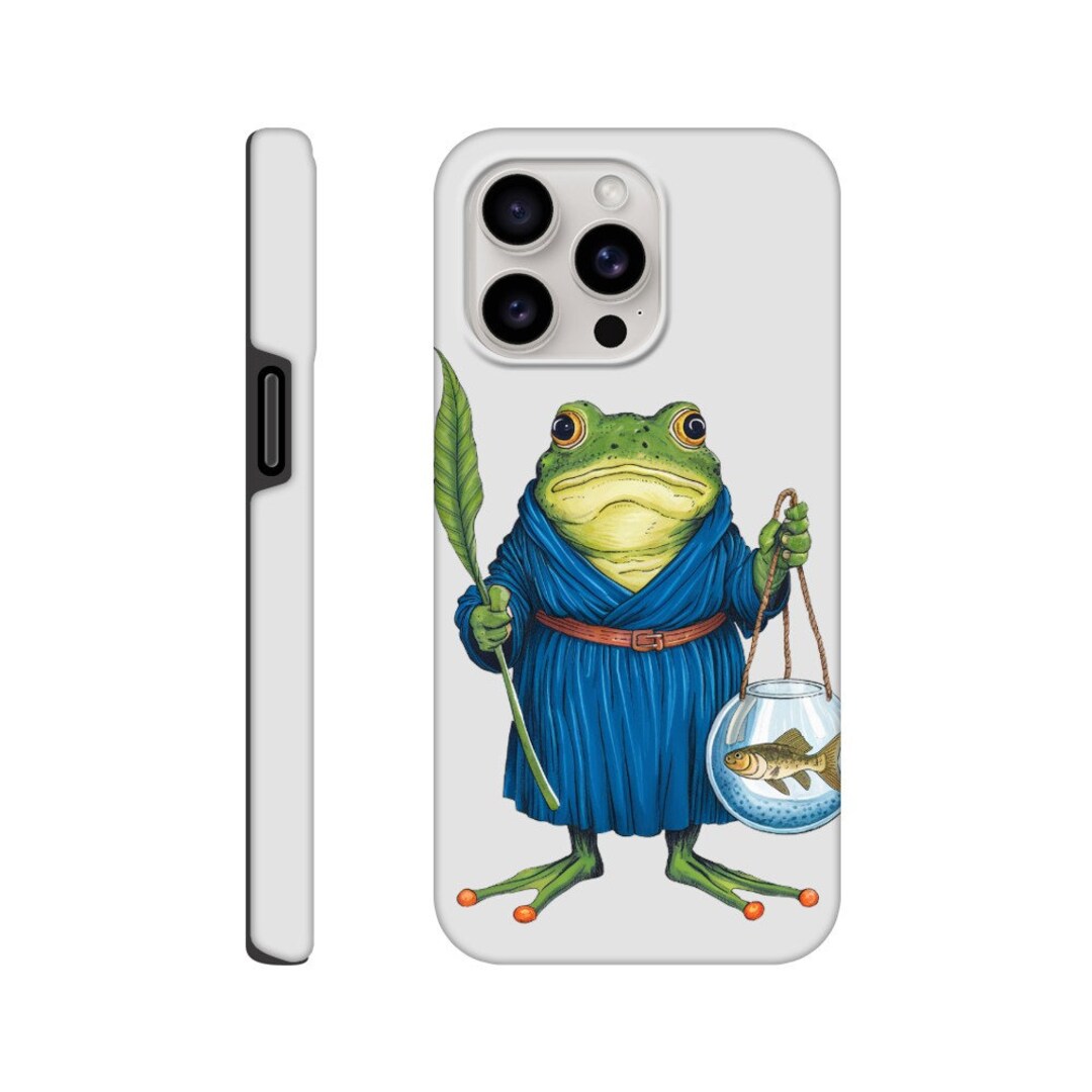 A Cute Frog Dressed in Akatsuki Cloak iPhone Case for iPhone 15 Pro Max ...