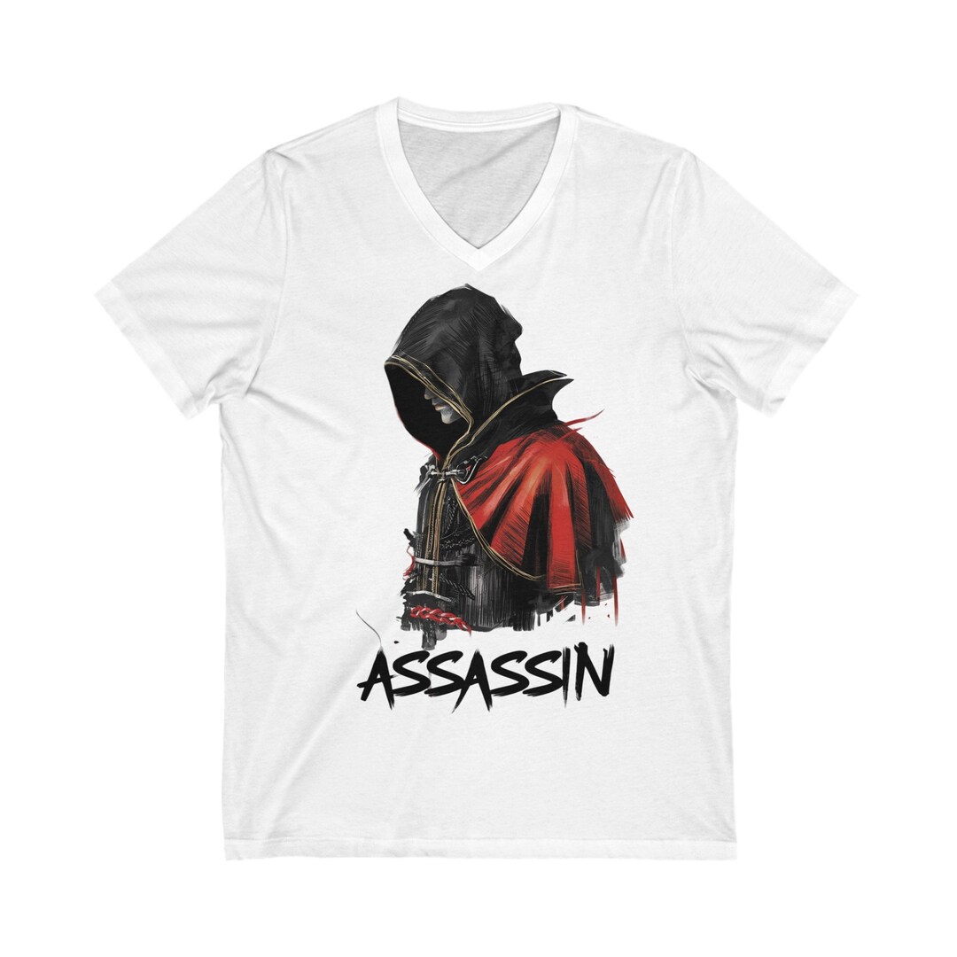 Stealth Mode Assassin T-shirt Dynamic Rogue V-neck Tee for Gamers and ...