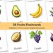 Editable Fruits Flashcards for Kids | Educational 3 Part Nomenclature ...