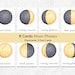 Moon Phases Montessori Flashcards for Kids | Printable 3 Part ...