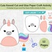 Kawaii Unicorn Paper Craft: Kids' Cut and Glue Activity (PDF) - Etsy