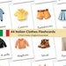 Italian Clothes Flashcards for Kids | 3 Part Nomenclature Educational ...
