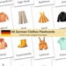 German Clothes Flashcards: Montessori Learning Cards (digital Download ...