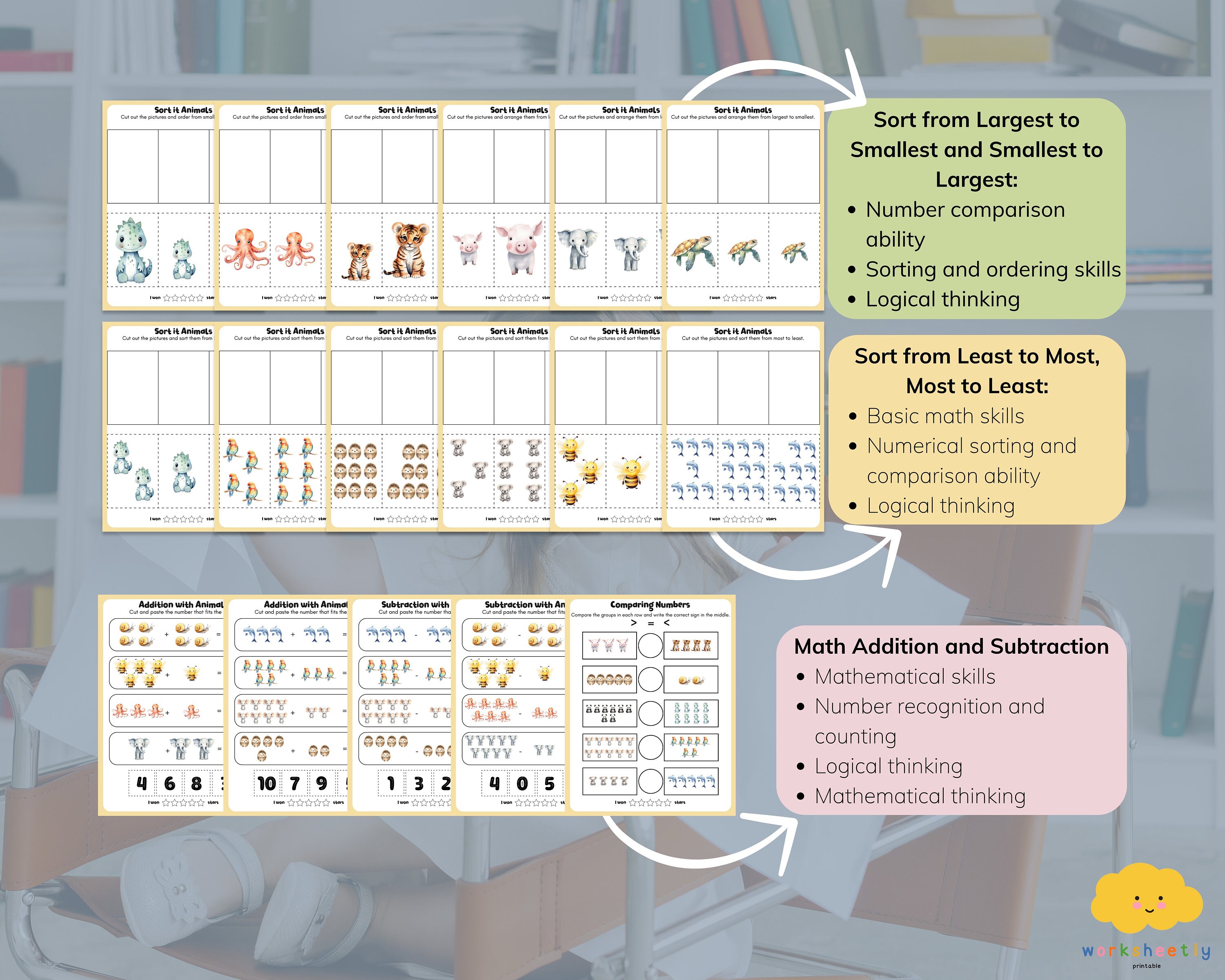 Animals Toddler Busy Book Toddler Learning Binder Montessori Toddler ...