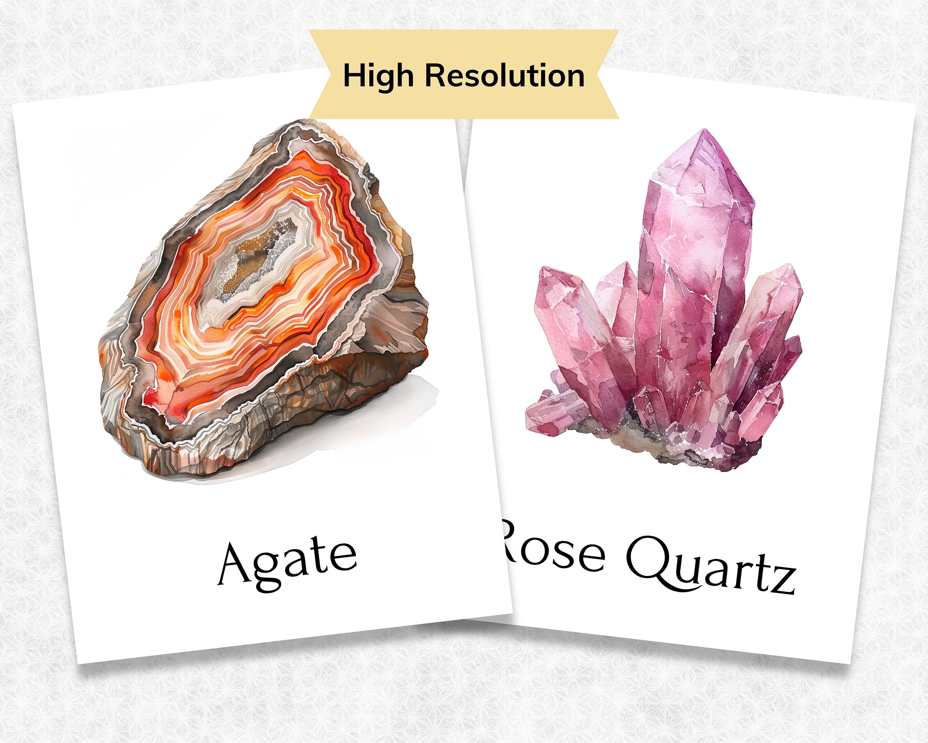 Gemstones Flashcards | Minerals and Crystals Cards | Educational 3 Part ...