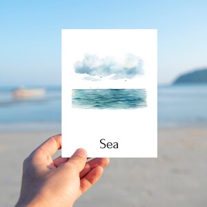 Editable Summer Flashcards for Kids, Printable Montessori 3 Part ...
