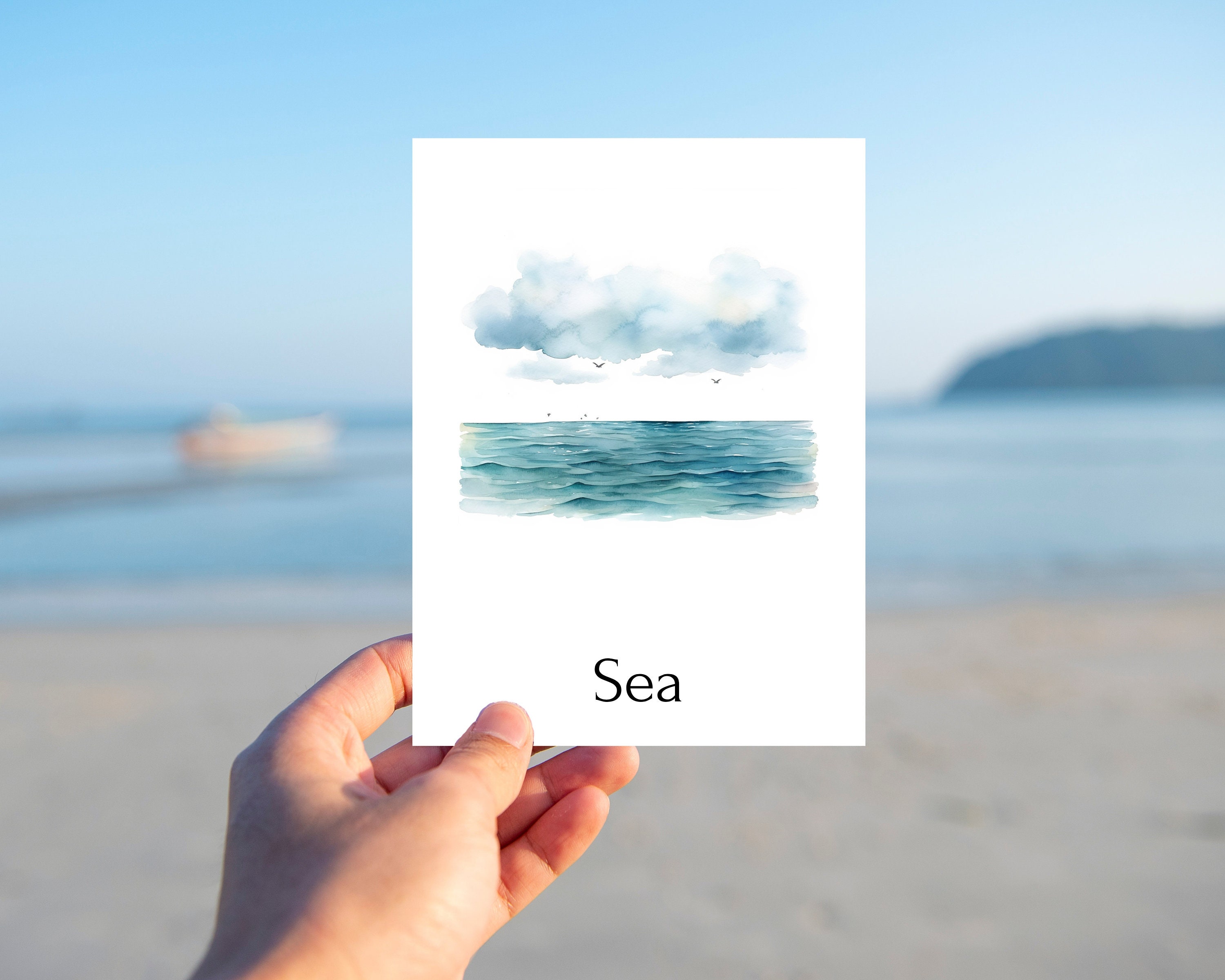 Editable Summer Flashcards for Kids, Printable Montessori 3 Part ...