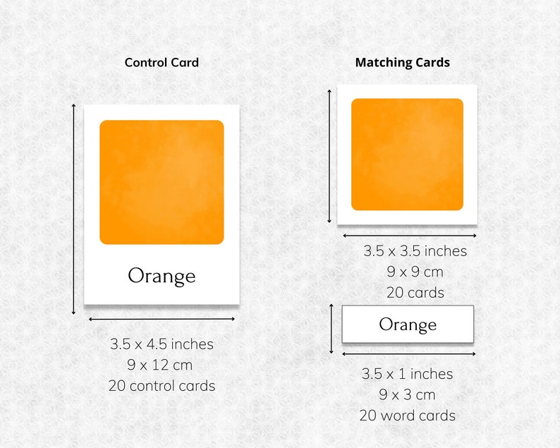 Editable Color Flashcards for Kids, Printable 3 Part Nomenclature ...