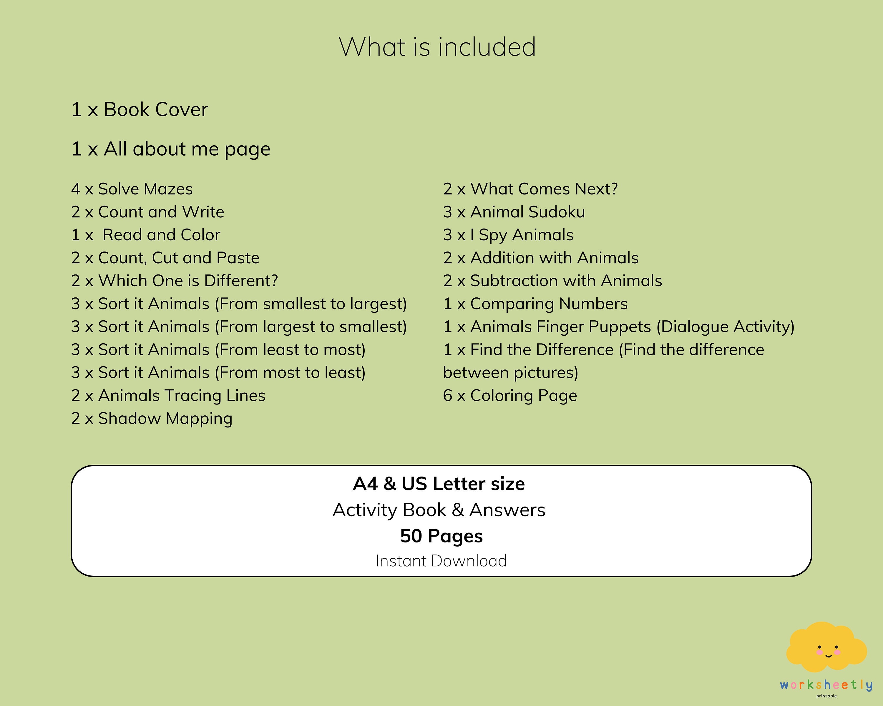 Animals Toddler Busy Book Toddler Learning Binder Montessori Toddler ...