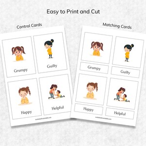 Editable Emotion Flashcards for Kids, Multilingual Educational Tool ...