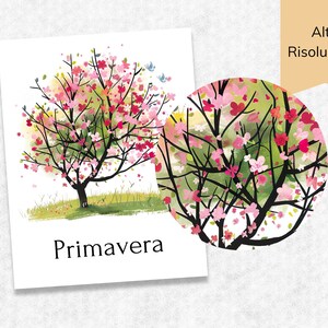 Italian 4 Seasons Flashcards for Kids | Printable Montessori ...