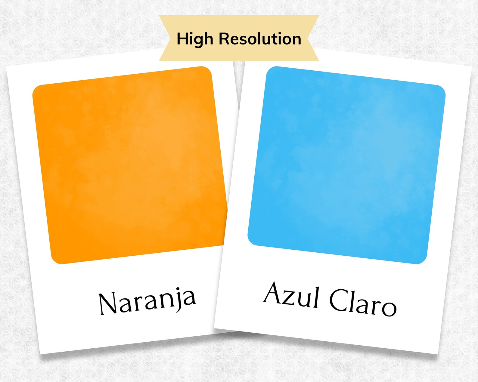 Spanish Color Flashcards for Kids, Printable 3 Part Nomenclature ...