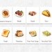 Editable Food Flashcards for Kids, Printable Food Name Learning Card ...