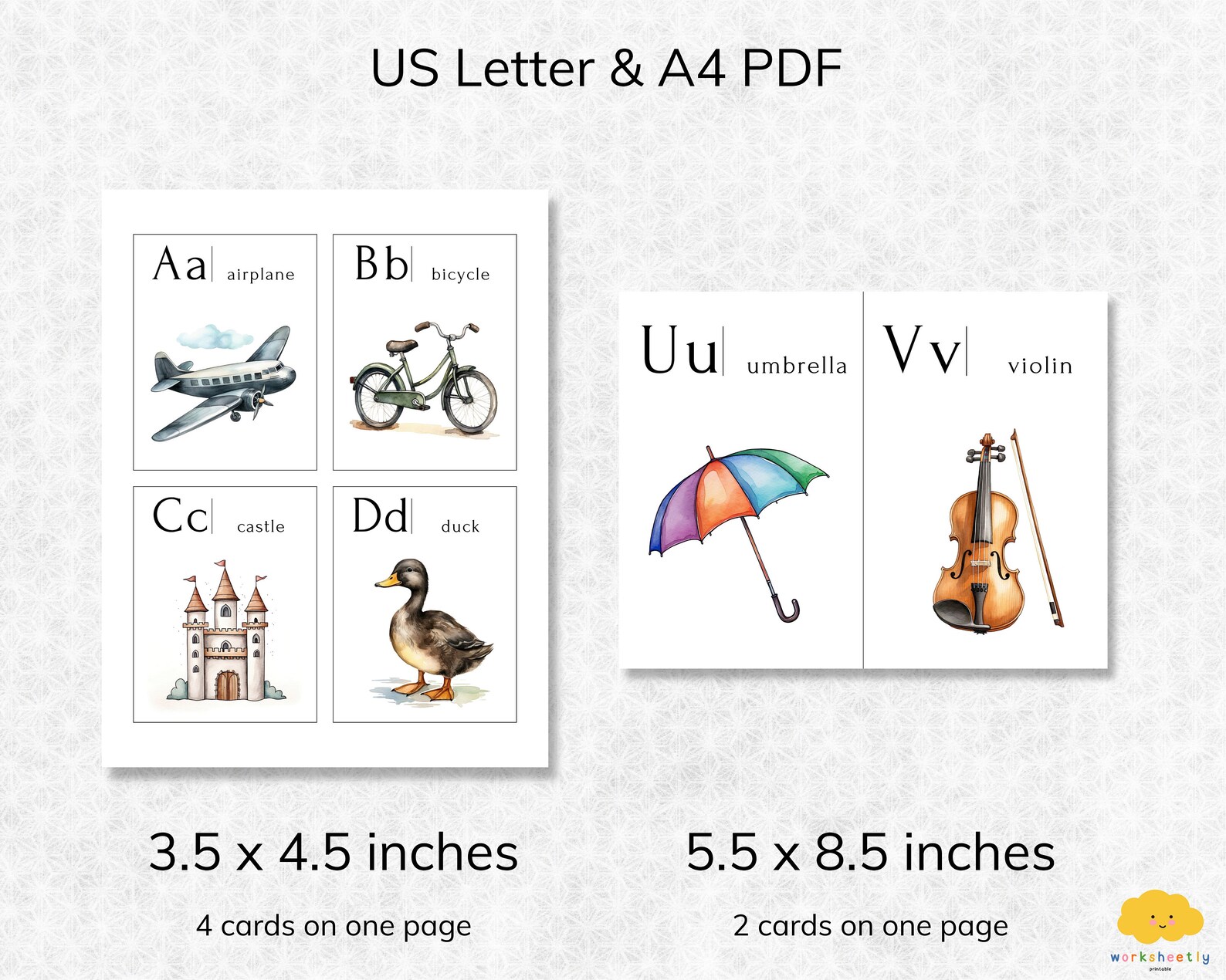 Printable Montessori Alphabet Flashcards: ABC Learning Activities ...