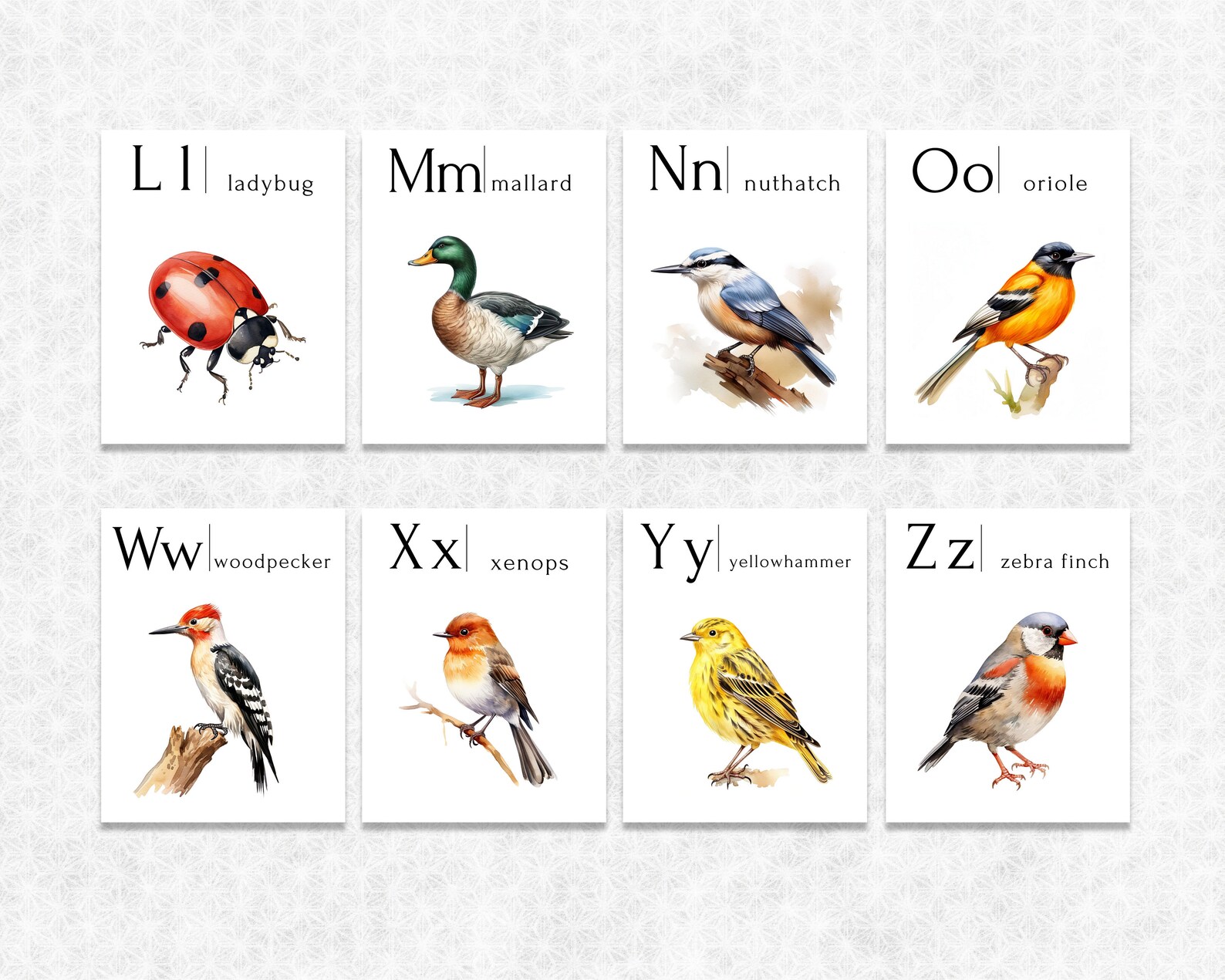 Spring Animals Alphabet Flashcards for Kids | Spring Animals Name, ABC ...