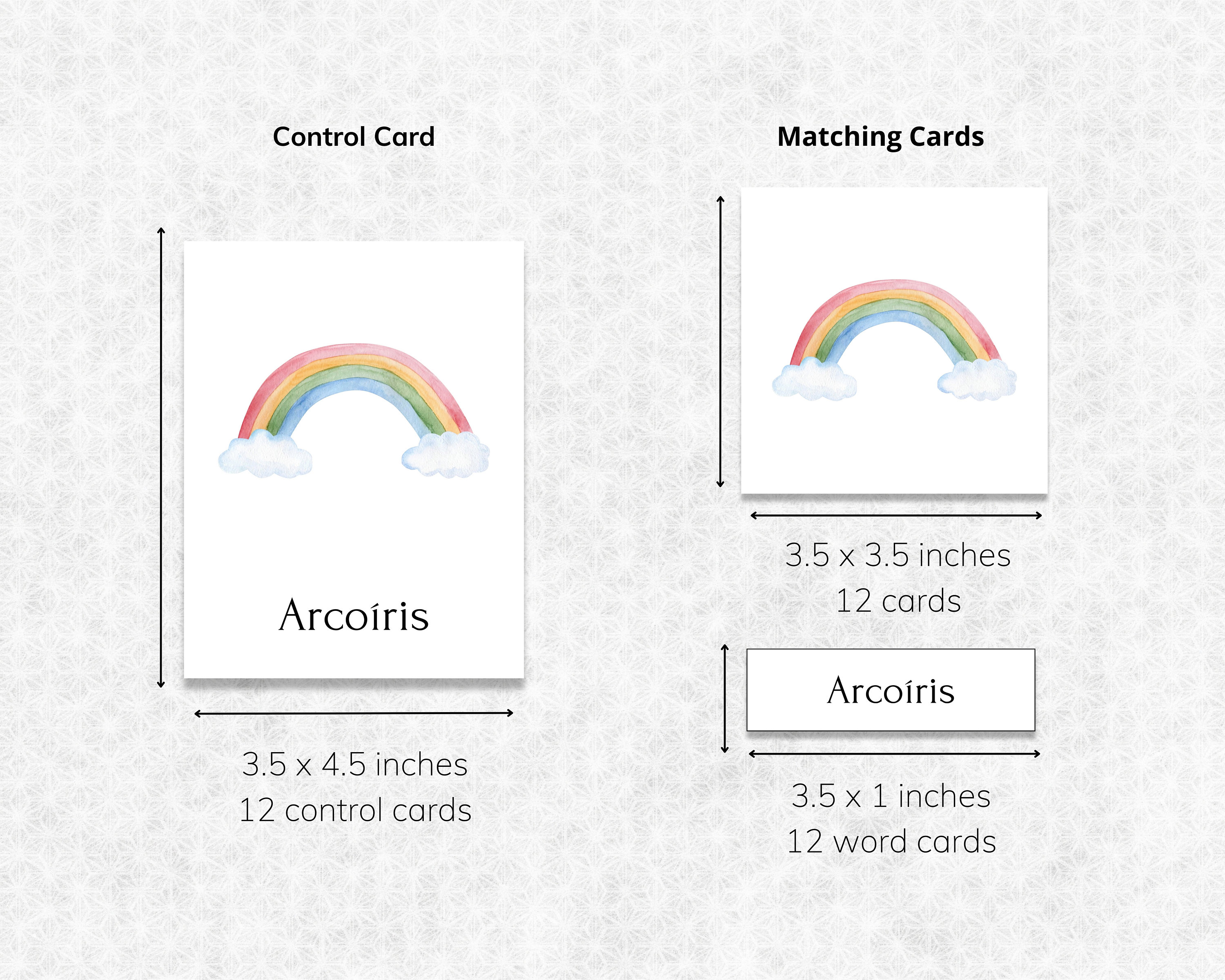 Spanish Weather Flashcards: Montessori Watercolor Cards for Kids ...
