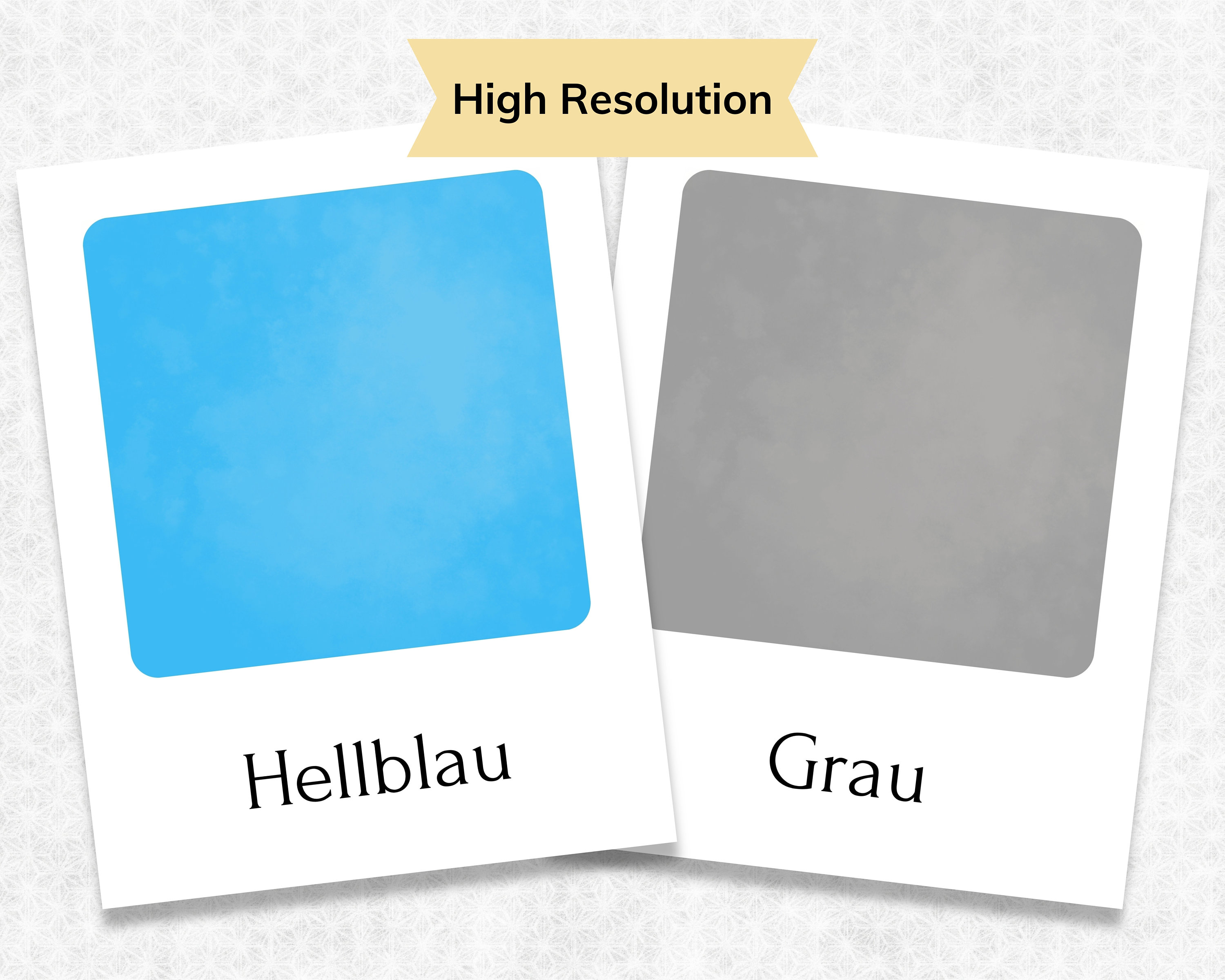 German Color Flashcards for Kids: Montessori Learning (digital Download ...