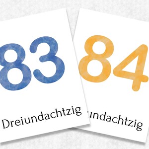German Numbers Educational Flashcards for Kids | Learn to Count in ...