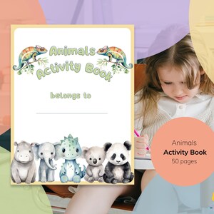 Animals Toddler Busy Book Toddler Learning Binder Montessori Toddler ...