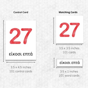 Educational Greek Numbers Flashcards | Learn and Count Numbers 0-100 ...