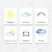 Italian Weather Printable Flashcards for Kids Weather Montessori ...