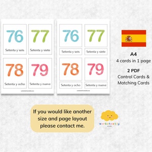 Spanish Number Flashcards for Kids | Learn Numbers 0-100 | 3 Part ...