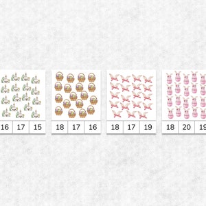 Easter Count and Clip Cards | Numbers 1-20 Count Flashcards for Kids ...