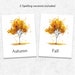 4 Seasons Watercolor Flashcards: Montessori Learning (printable) - Etsy