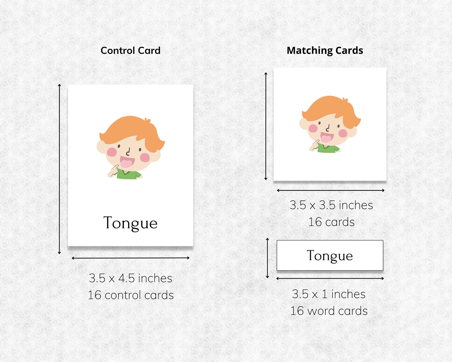 16 Body Parts Flashcards for Kids Learning Body Parts 3 Part ...