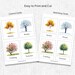 German 4 Seasons Flashcards: Montessori Learning Material (printable ...