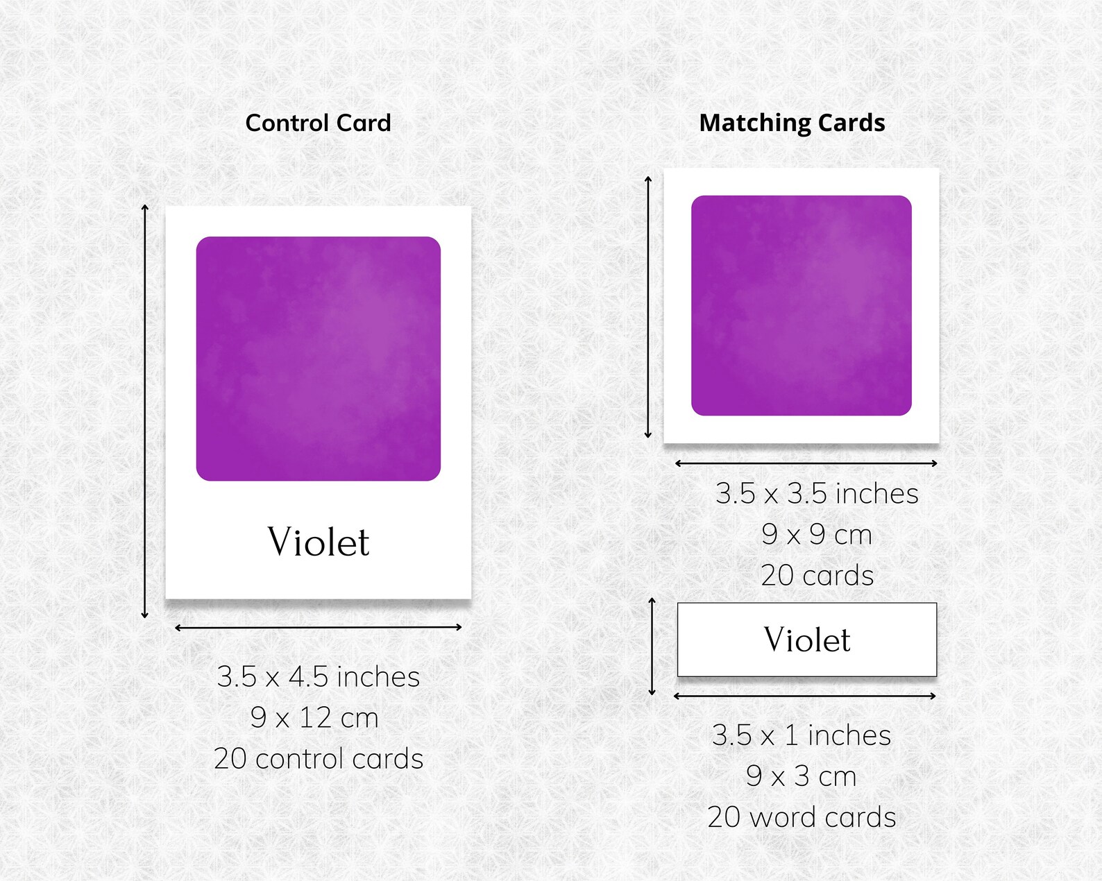 French Color Flashcards for Kids, Printable 3 Part Nomenclature Toddler ...