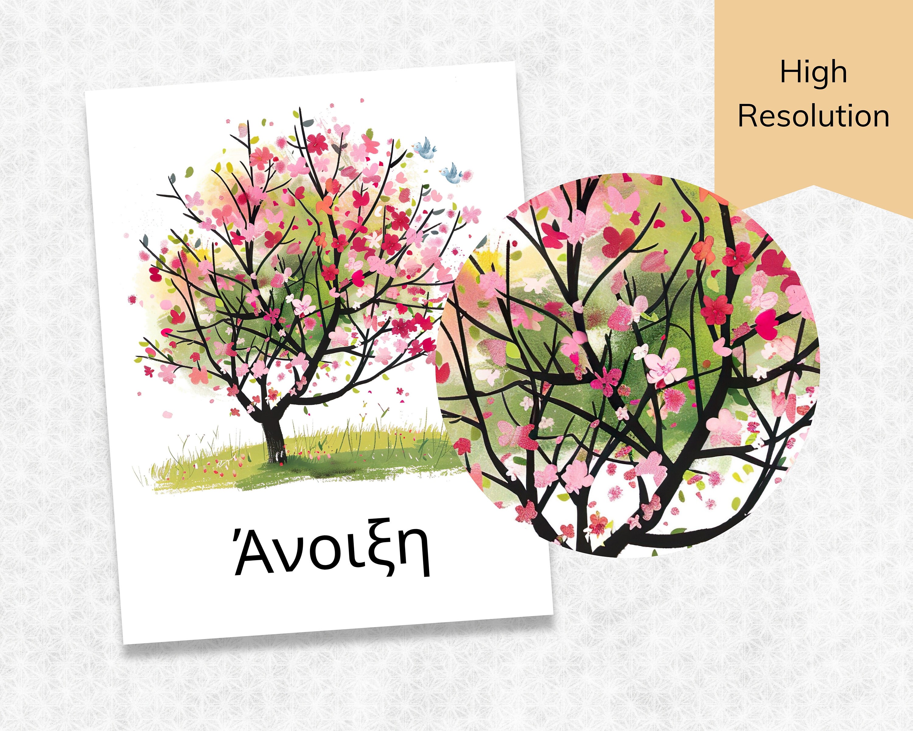 Greek Seasons Flashcards for Kids | Educational 3 Part Nomenclature ...
