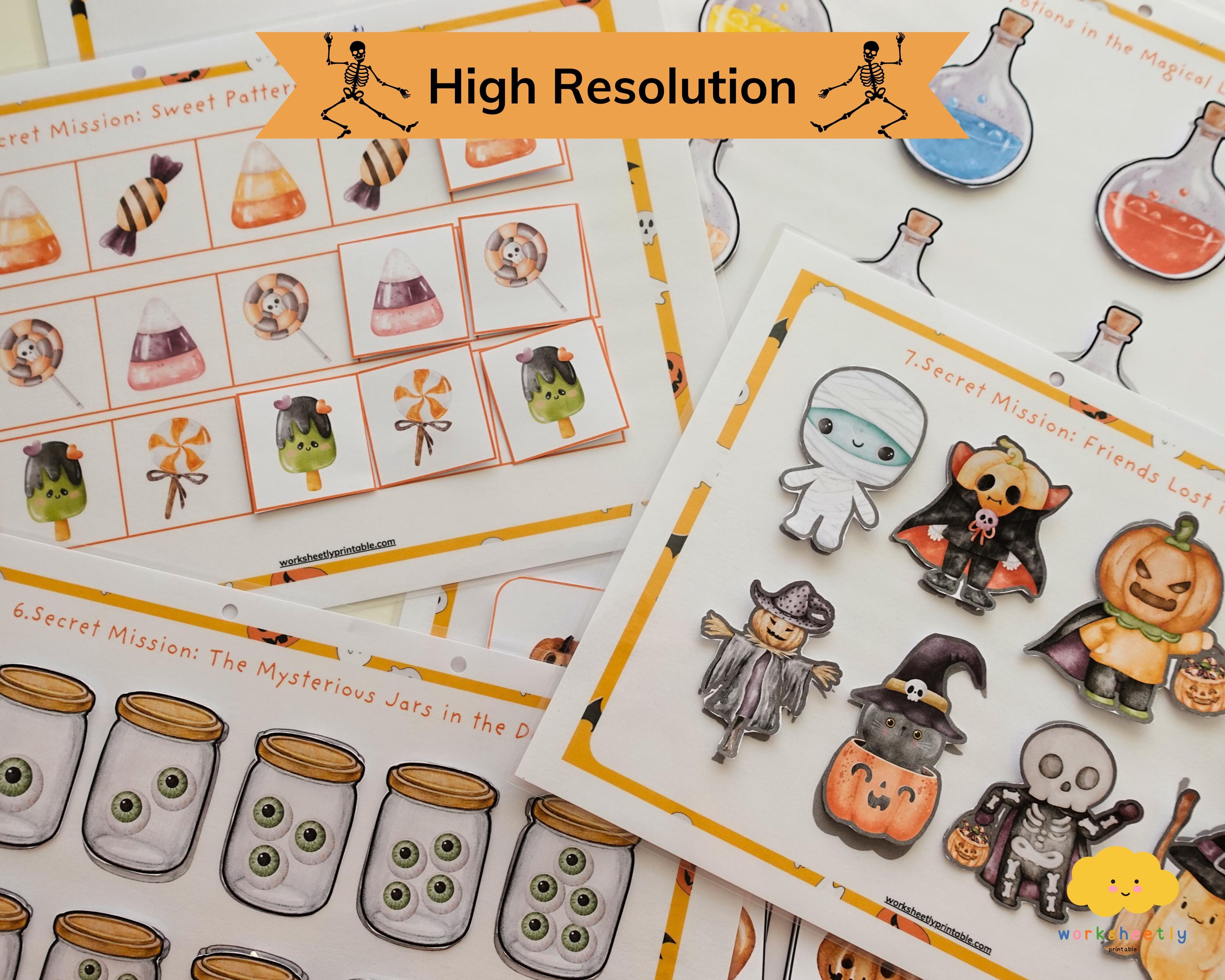 Halloween Busy Book for Toddlers: Montessori Activities (digital ...