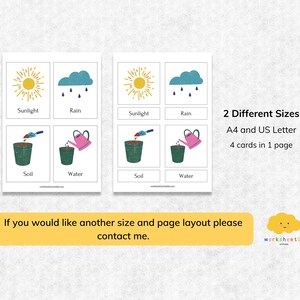 Gardening Vocabulary Flashcards for Kids | Printable Montessori ...