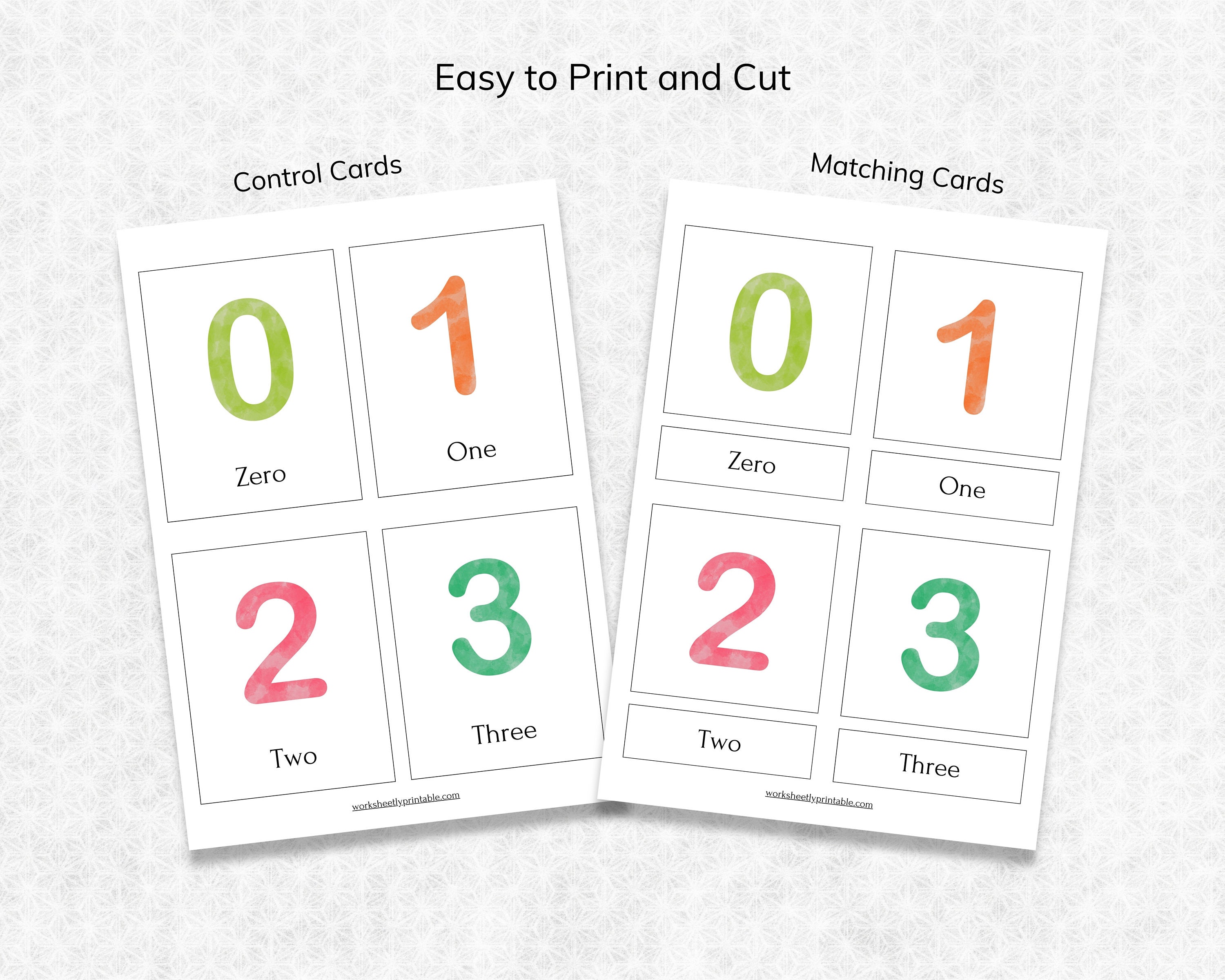 Montessori Numbers 0-100 Flashcards: Printable Learning (digital ...