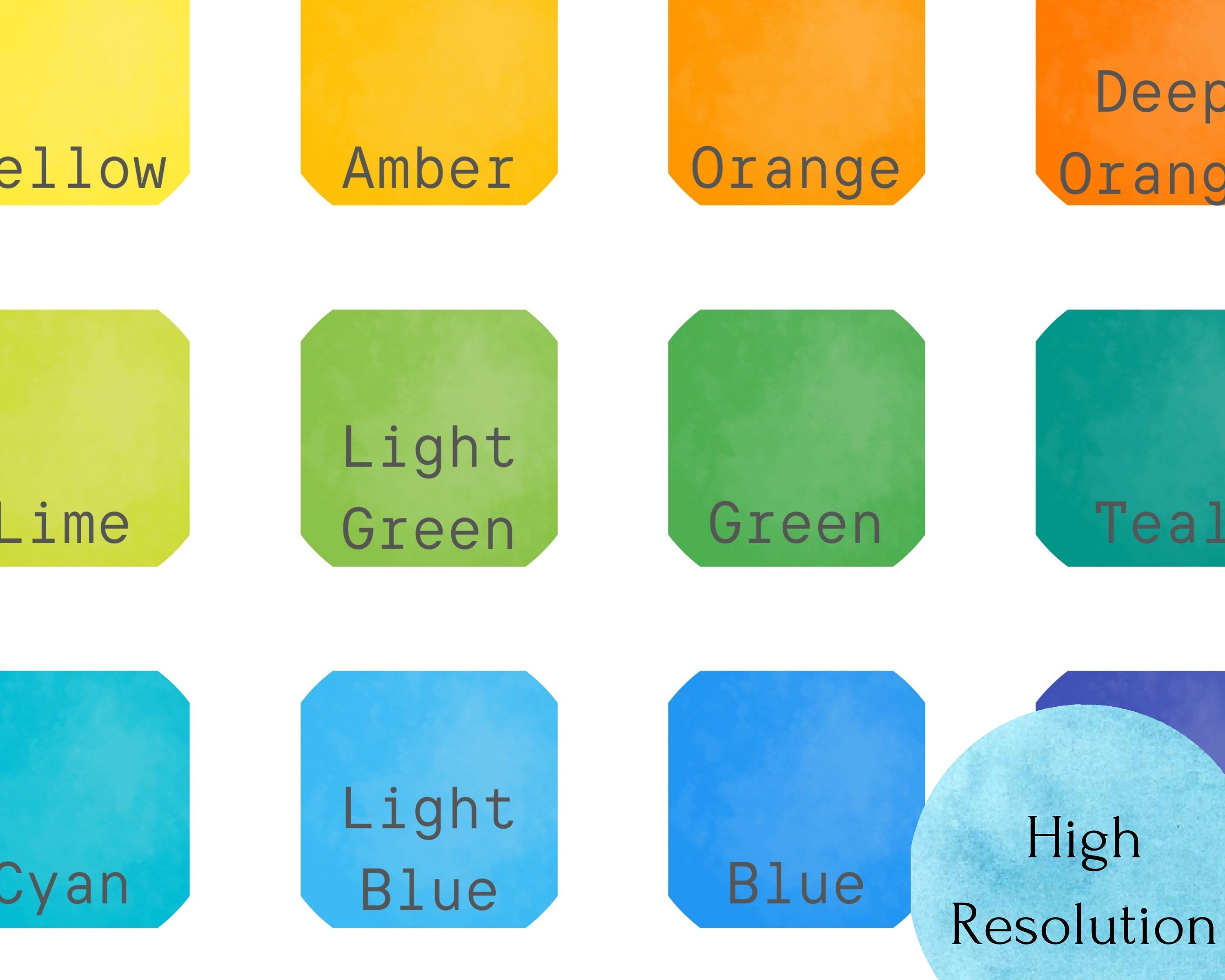 Colors Educational Montessori Poster, Printable Color Chart for Nursery ...