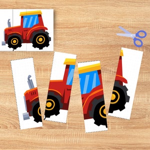 Vehicles Cut and Match Puzzle Activity for Preschool | Printable ...