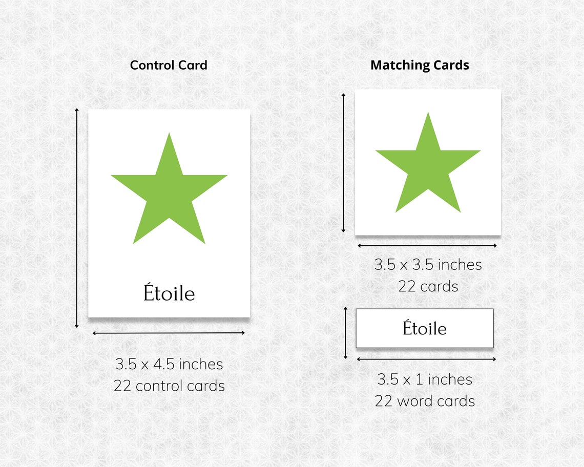 French 22 Shapes Flashcards for Kids 2D Geometric Shapes Educational ...