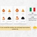 Italian Clothes Flashcards for Kids 3 Part Nomenclature Educational ...